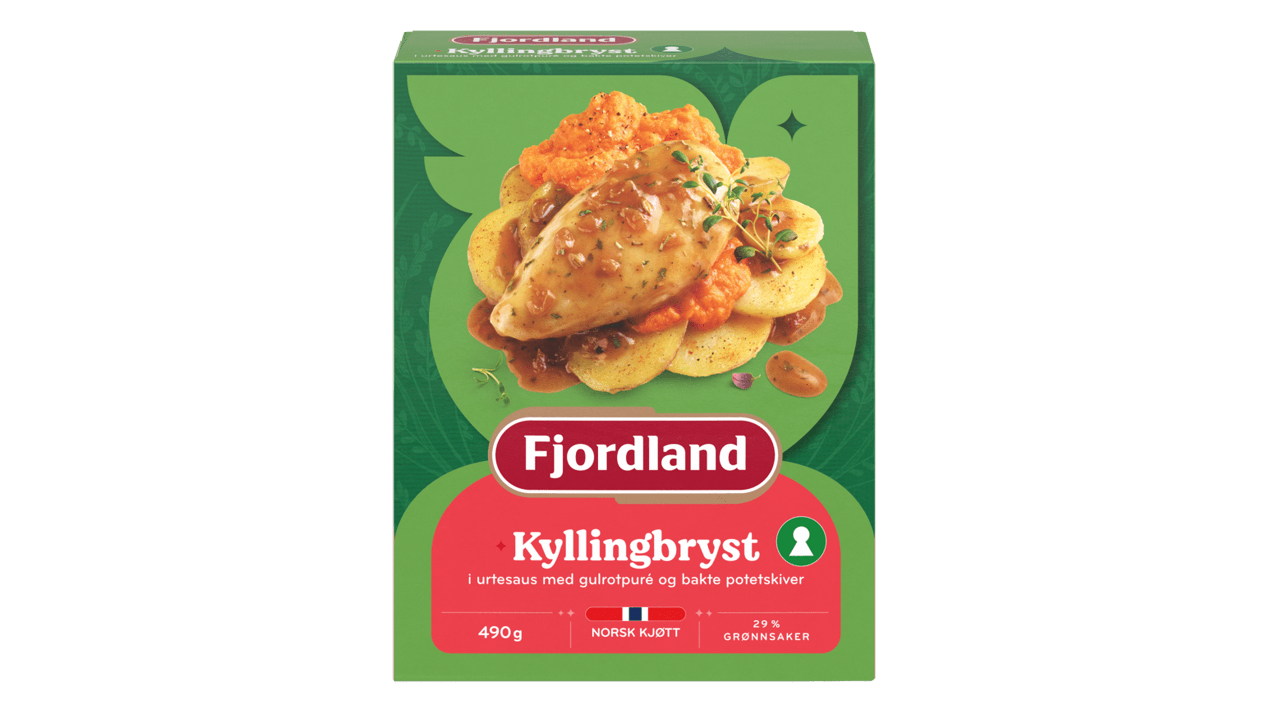 Kyllingbryst med urtesaus, 490 g - Fjordland