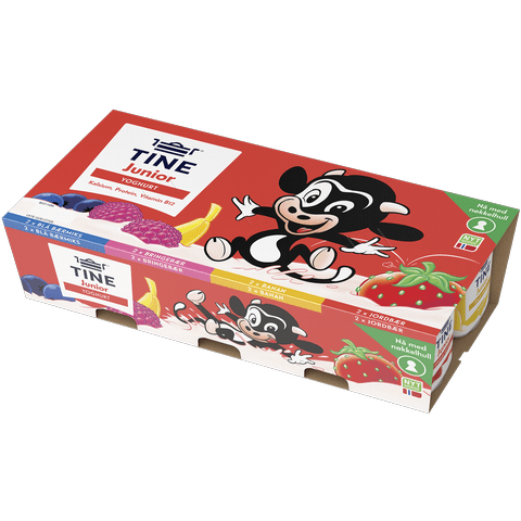 TINE Junior Yoghurt Frukt & Bær 8PK