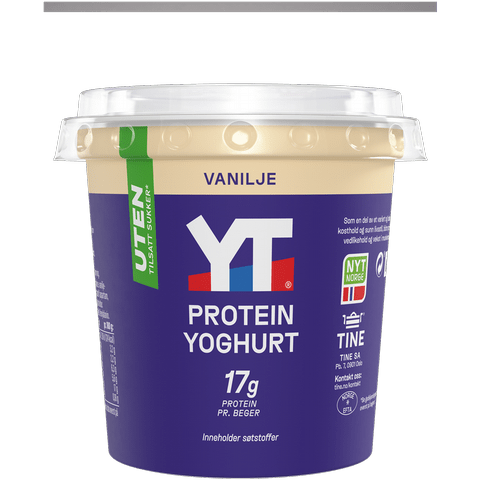 YT® PROTEINYOGHURT BRINGEBÆR 180g - YT®