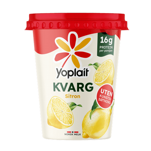 Yoplait KVARG Sitron – høyt proteininnhold, fri for kunstig søtning ...