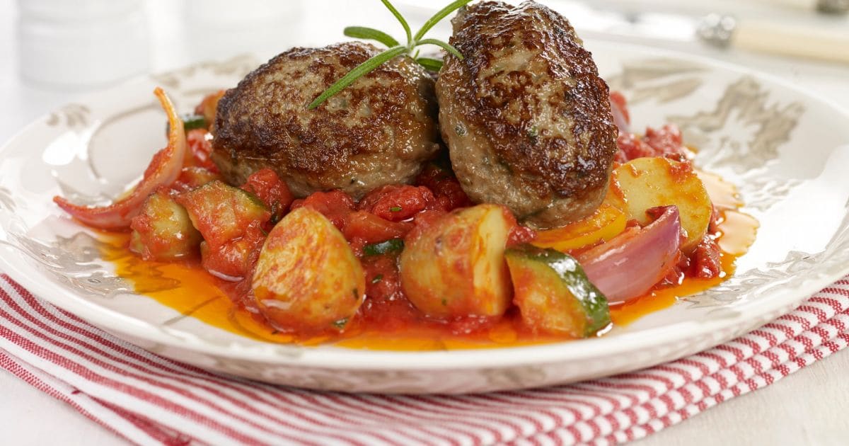 Kjøttkaker med ratatouille