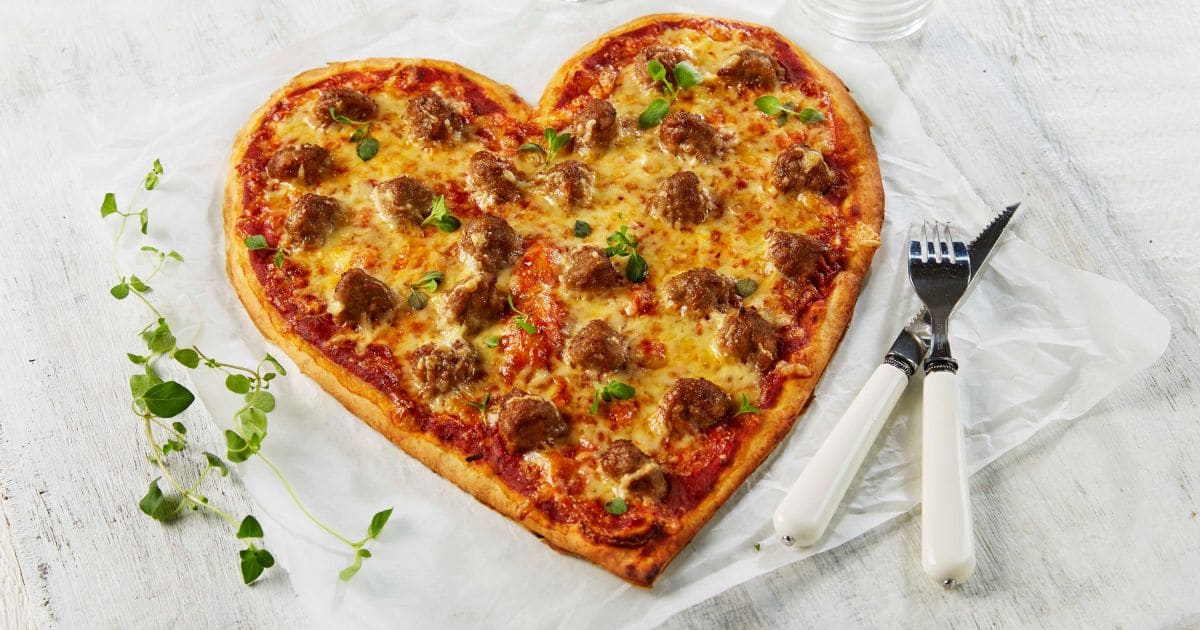Hjertepizza