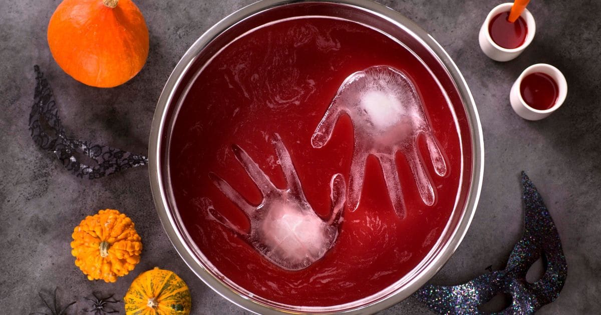 Rød Halloween-punsj