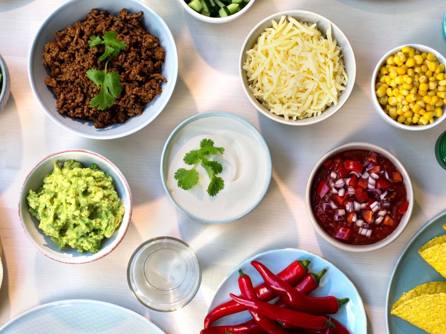 Guacamole, pico de galla and mango sala for Norwegian "tacos" (they're ...