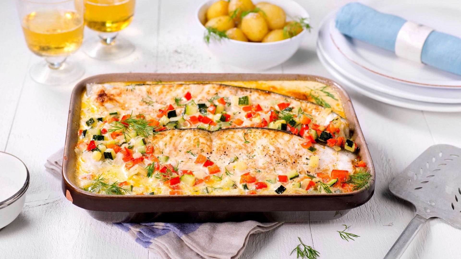 Stekt Breiflabb Med Ostesaus - Oppskrift fra TINE Kjøkken