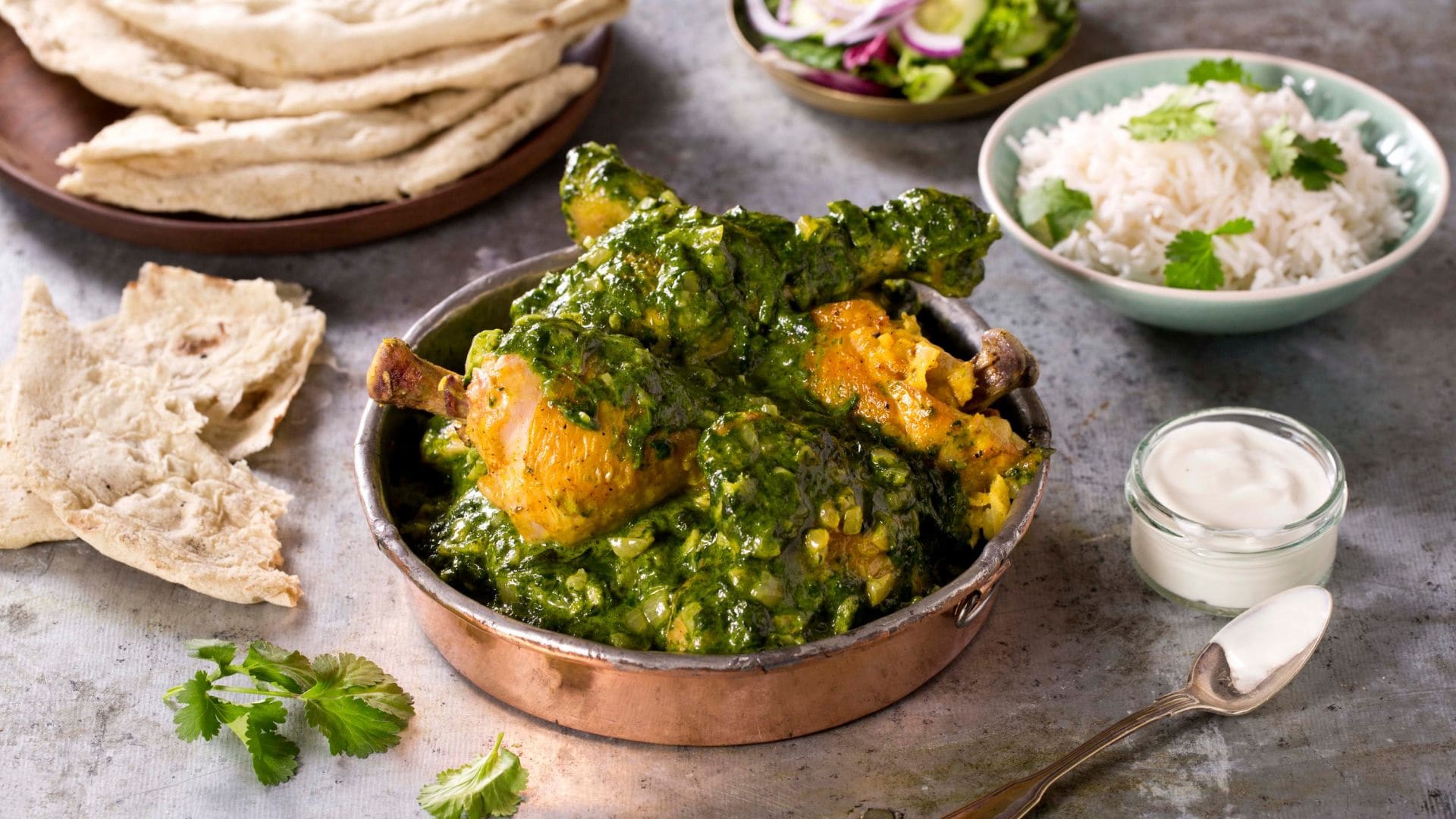 Saag Med Kylling - Oppskrift fra TINE Kjøkken