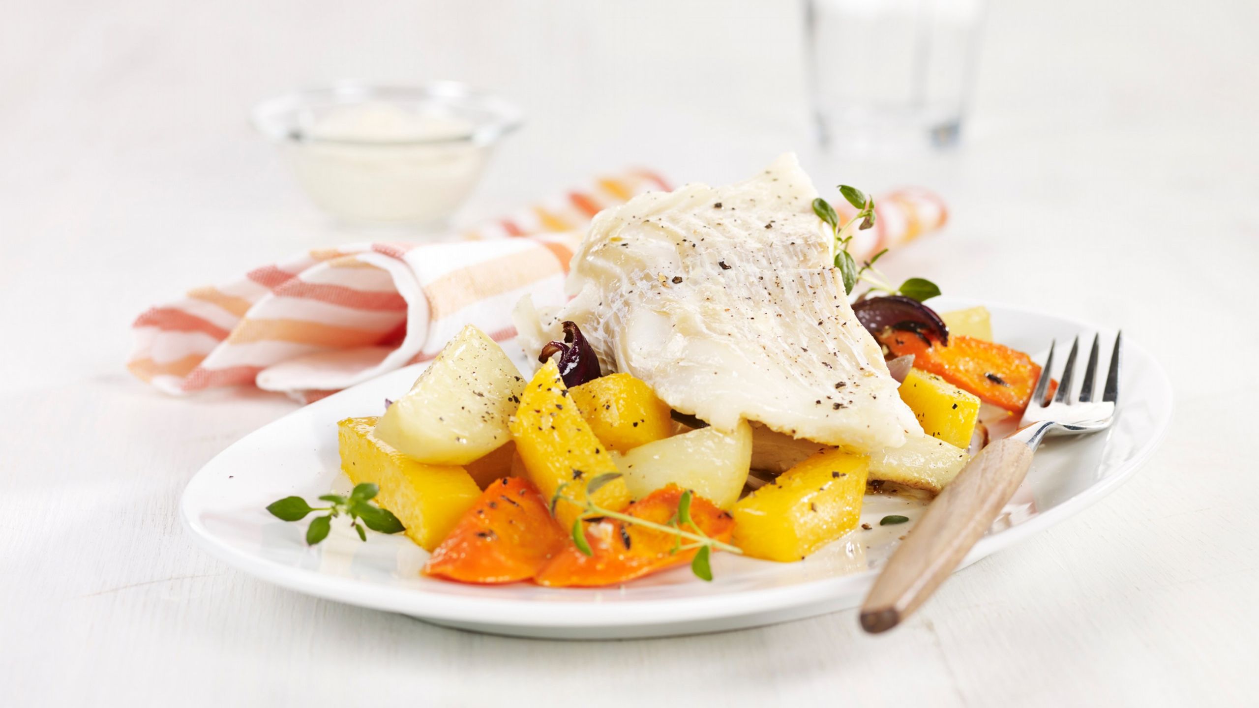 Stekt Torsk Med Bacon Og Potetmos - Oppskrift fra TINE Kjøkken