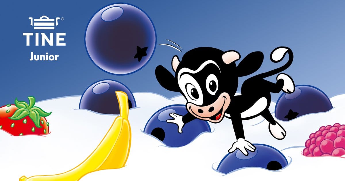 TINE® Junior Yoghurt Jordbær & Banan 4 x 125g