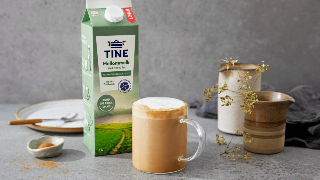 TINE® Mellommelk 2 % fett