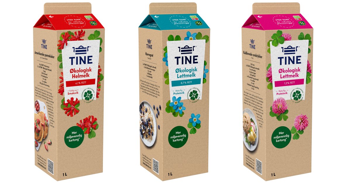 TINE relanserer den klassiske melkekartongen